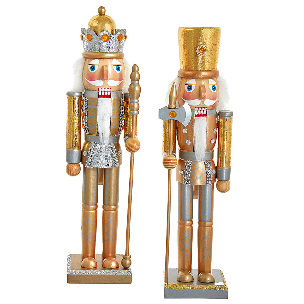15" Gold and Silver Nutcrackers, 3 Assorted – ChristmasCottage